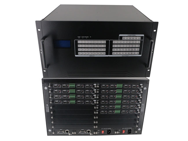 36x36 HDMI modular matrix switcher with video wall and audio and